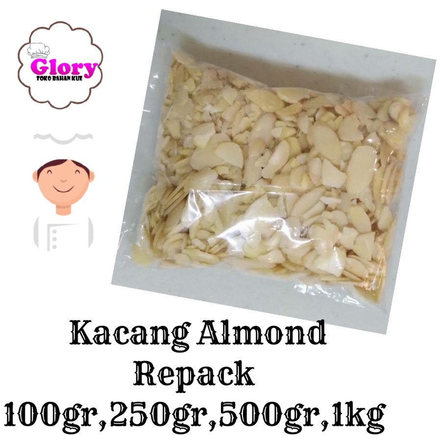 Jual kacang almond slice repack 500gr | Shopee Indonesia