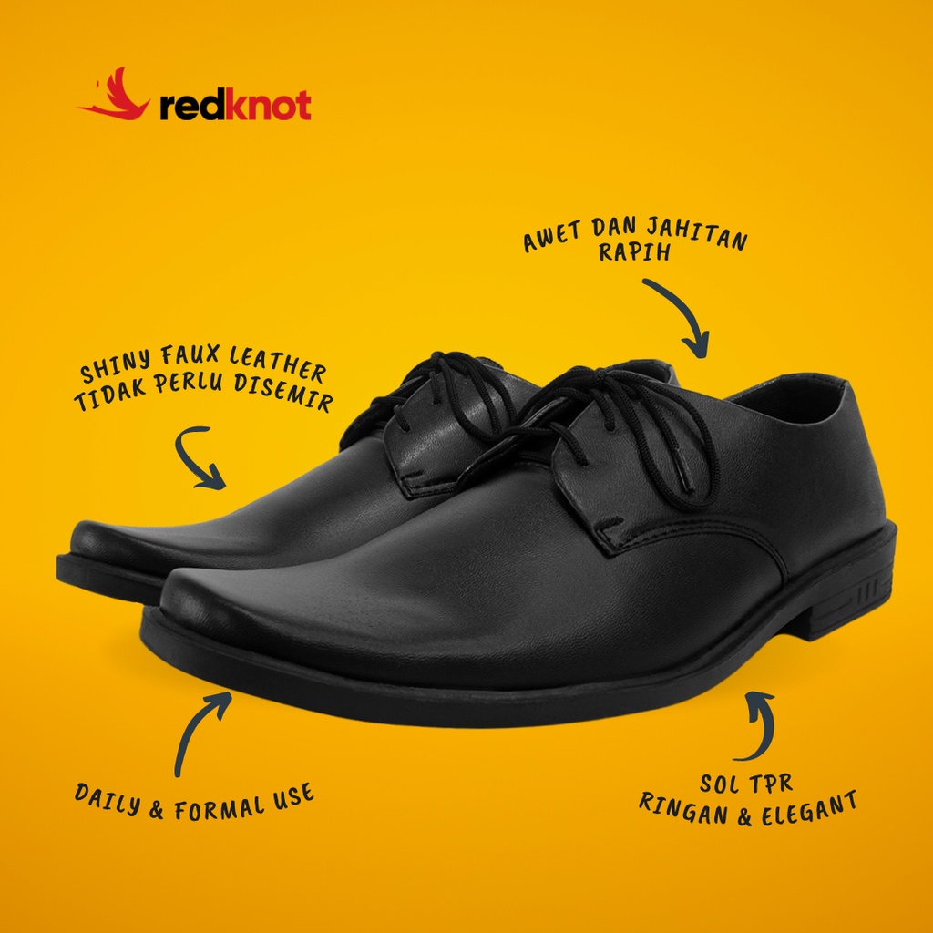 Jual Redknot Greg Hitam Sepatu Kerja Murah Pantofel Berkualitas ...