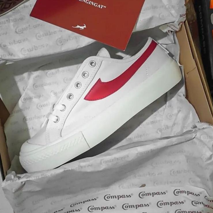 Jual HOT SALE!!! [100% ORIGINAL] Compass Gazelle Low High Cream / White ...