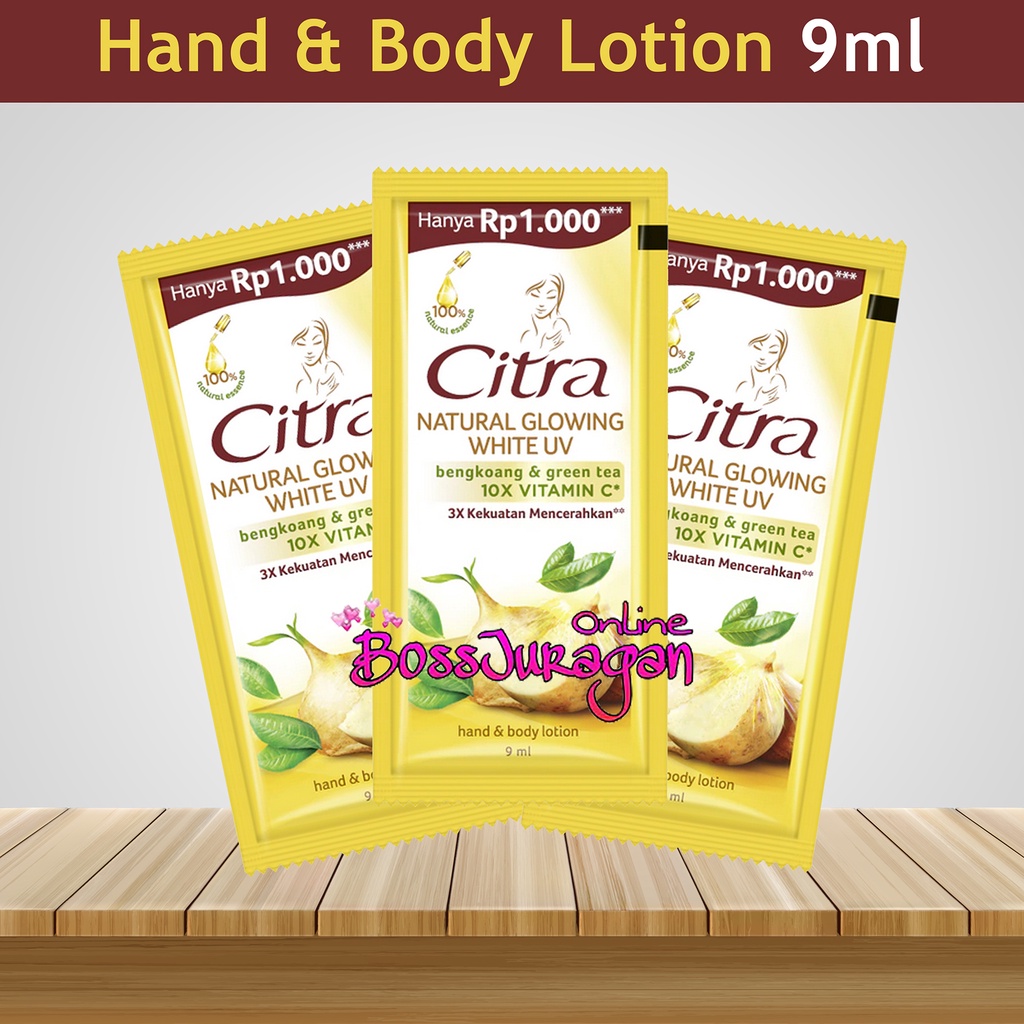 Jual (BOSS) (Sachet) CITRA Hand&Body Lotion Natural Glowing White UV Sachet 9ml] | Shopee Indonesia