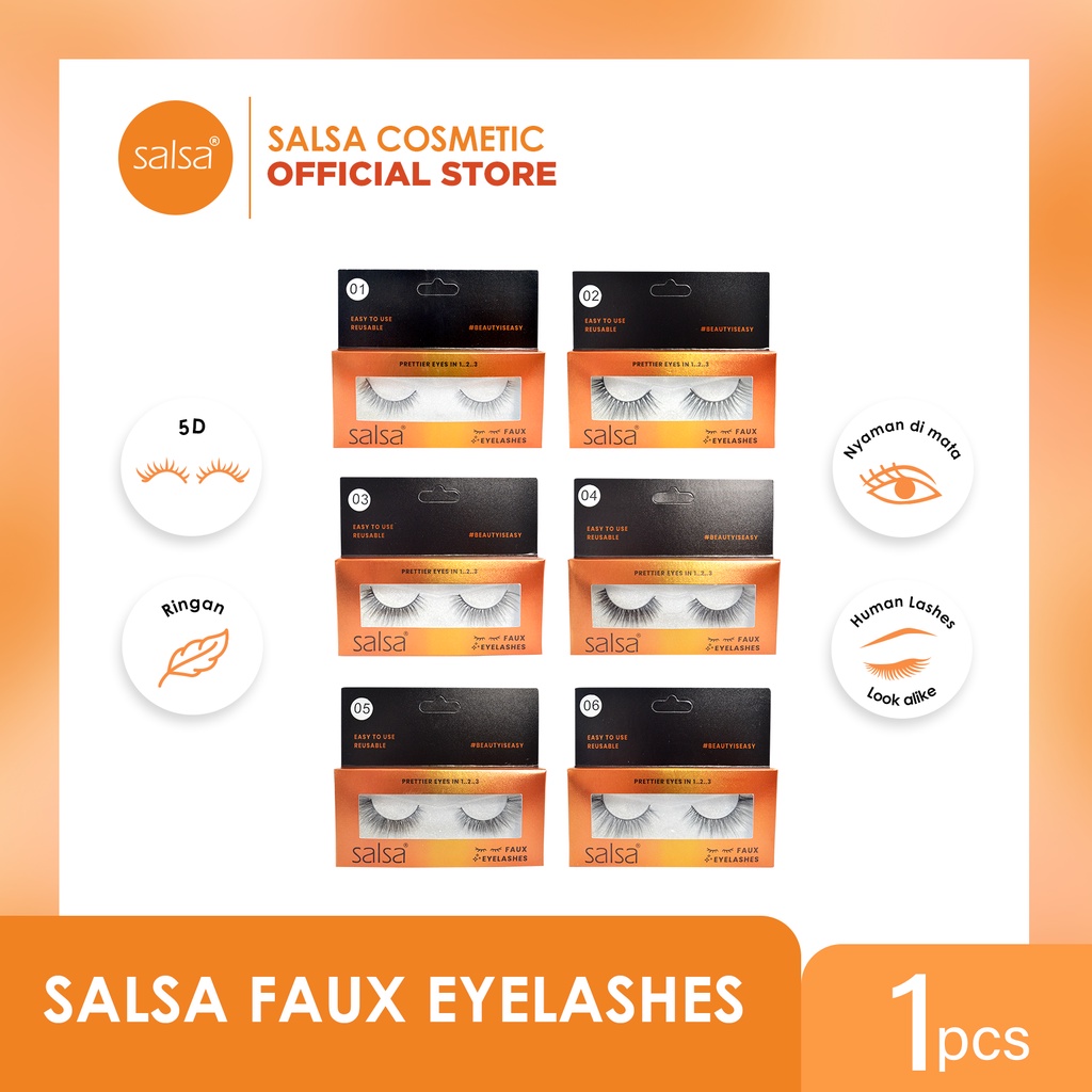 Jual SALSA FAUX EYELASHES - BULU MATA PALSU NATURAL FAKE EYELASH ...
