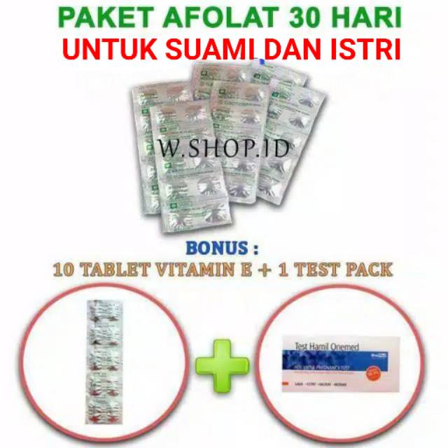 Jual TERLARIS!! AFOLAT PLUS VITAMIN E ( SUPLEMEN CEPAT HAMIL - PAKET ...