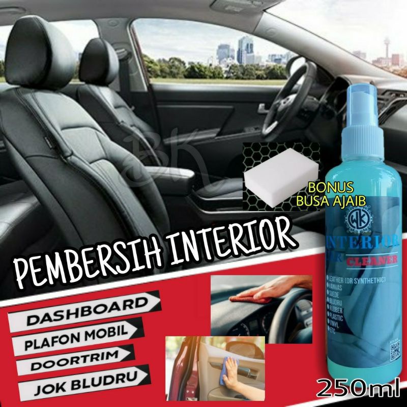 Jual pembersih interior dalam mobil dasbor depan / jok mobil / atap ...