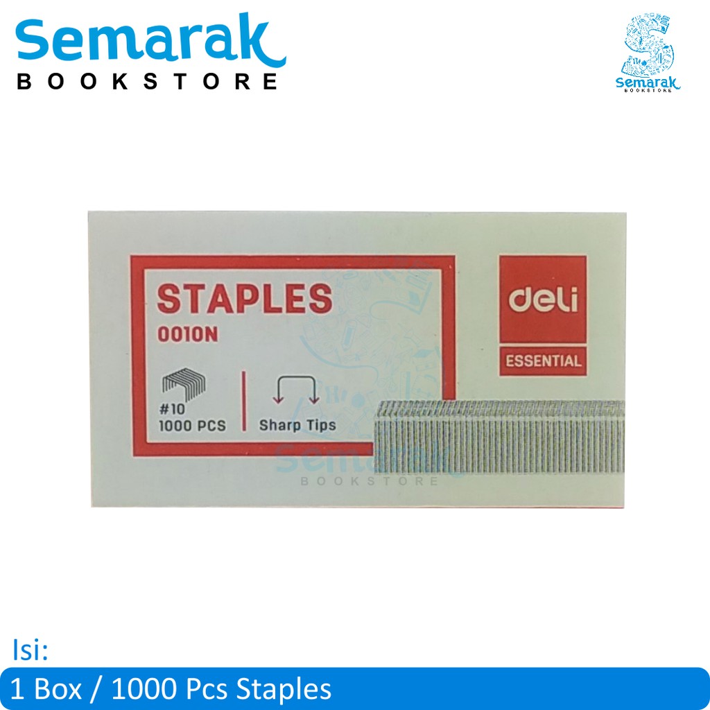 Jual isi Staples Deli 0010N [1 Box @1000Pcs] | Shopee Indonesia