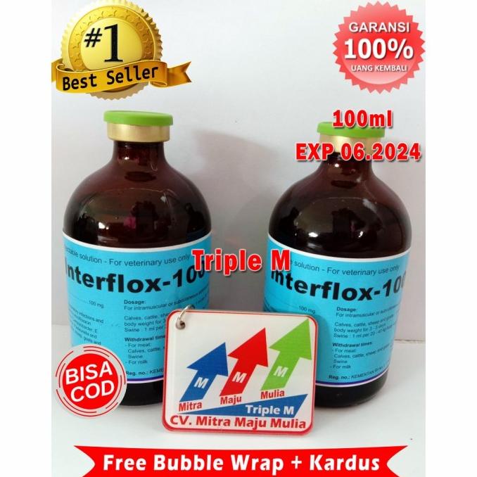 Jual [[BISA COD]] INTERFLOX 100 Kemasan 100 ml ANTIBITOK PERNAFASAN ...