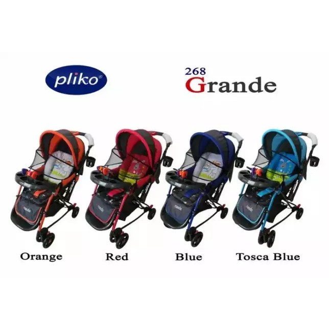 Jual STROLLER BABY PLIKO 268 GRANDE (BISA GOSEND CHAT DULU) | Shopee ...