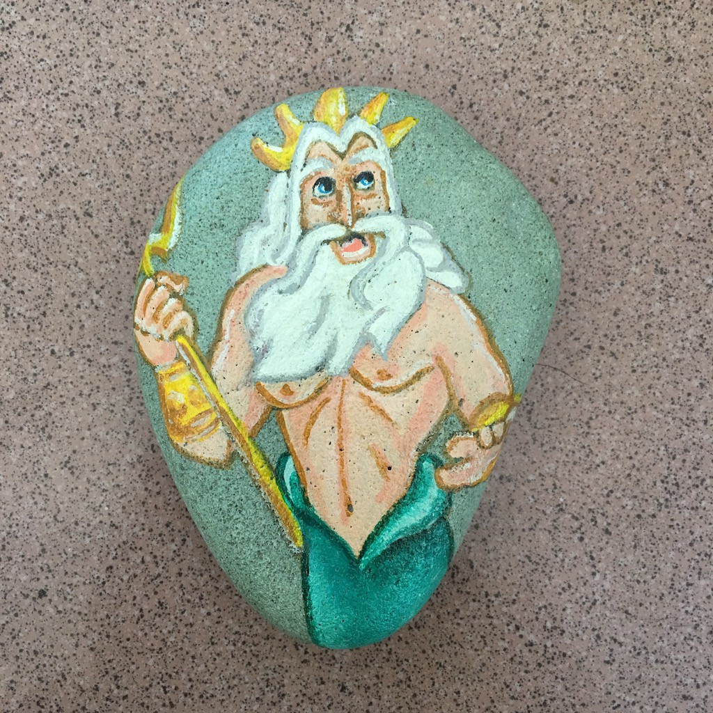Jual Batu Lukis Disney / The Little Mermaid (King Triton) | Shopee ...