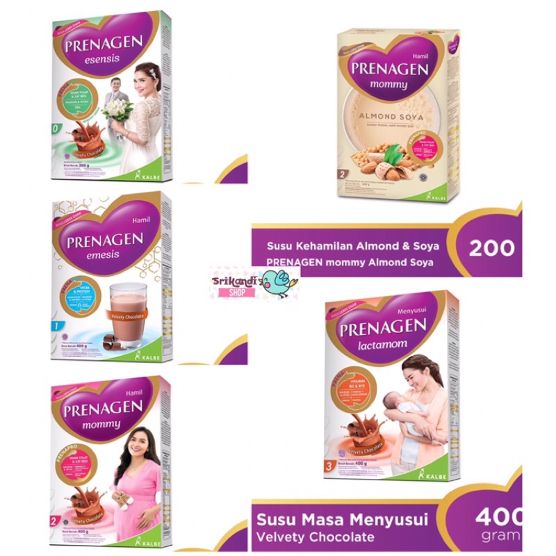 Jual PRENAGEN ESENSIS EMESIS MOMMY LACTAMOM SOYA ALMOND HAMIL MENYUSUI 200 400 GR [PRS X1 / NR1 ...