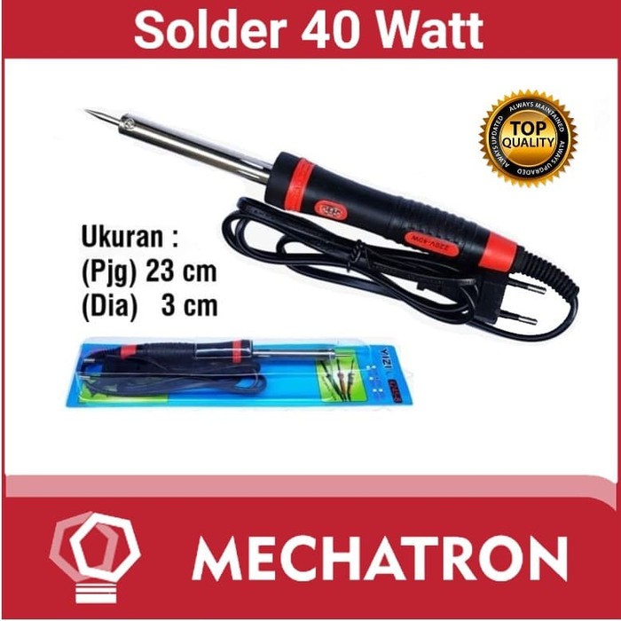 Jual Solder 40 Watt 40W 40 W 220V Listrik AC Soldering Iron | Shopee Indonesia