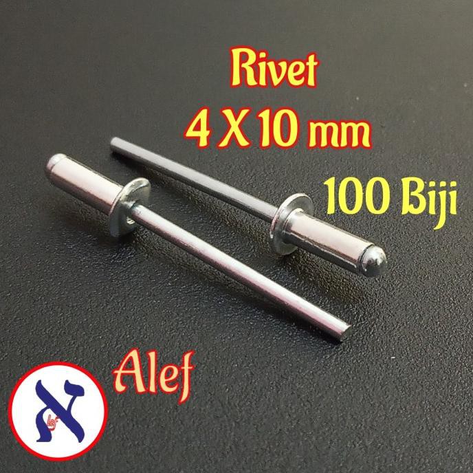 Jual Paku Rivet 4 X 10 Keling Blind Alumunium Aluminium 4X10 Mm Best ...