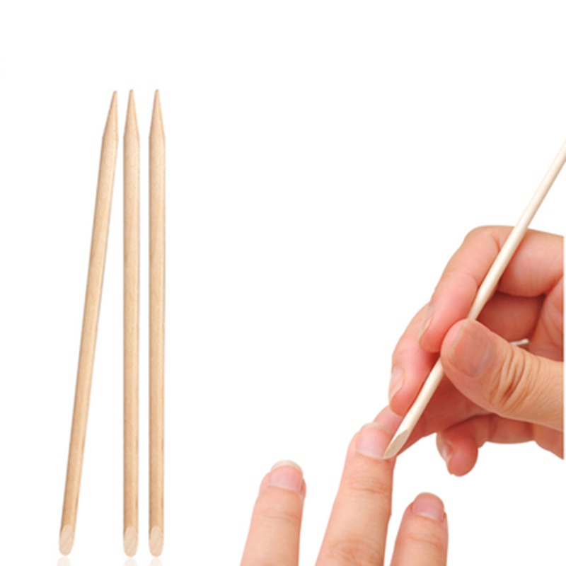 Jual 100 pcs Wooden Stick Kuku / Stik Kayu Kuku / Pendorong kutikula ...