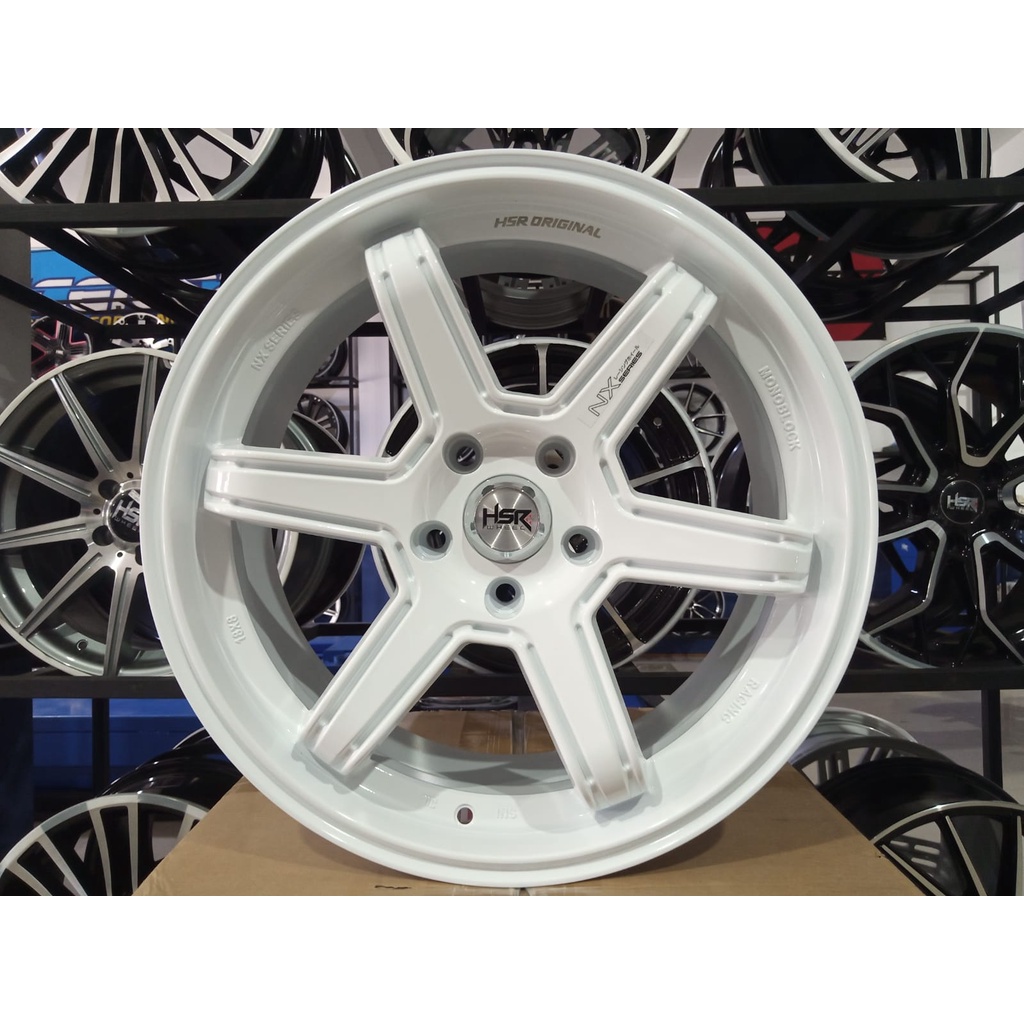 Jual Velg Mobil Ring 18 HSR MINAS R18 Lebar 8 Lubang/Pcd.5X114,3 ET40 Warna WHITE | Shopee Indonesia