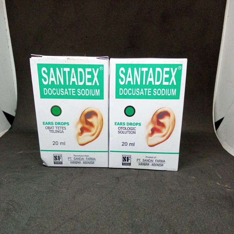 Jual Santadex tetes telinga 20ml PELUNAK KOTORAN TELINGA | Shopee Indonesia