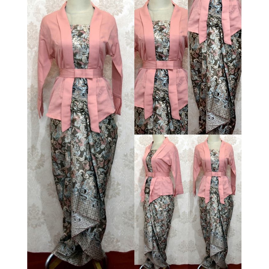 Jual Kebaya Kutu Baru kombinasi Rok Lilit Modern | Shopee Indonesia