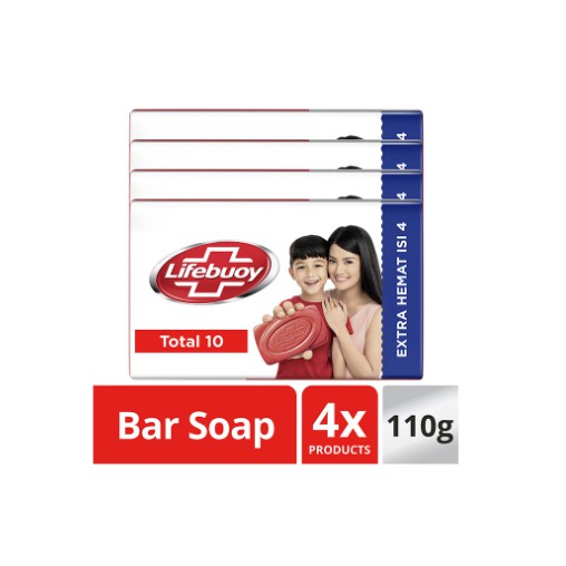 Jual Lifebuoy Total 10 Sabun Batang 4 Pcc/100gr | Shopee Indonesia
