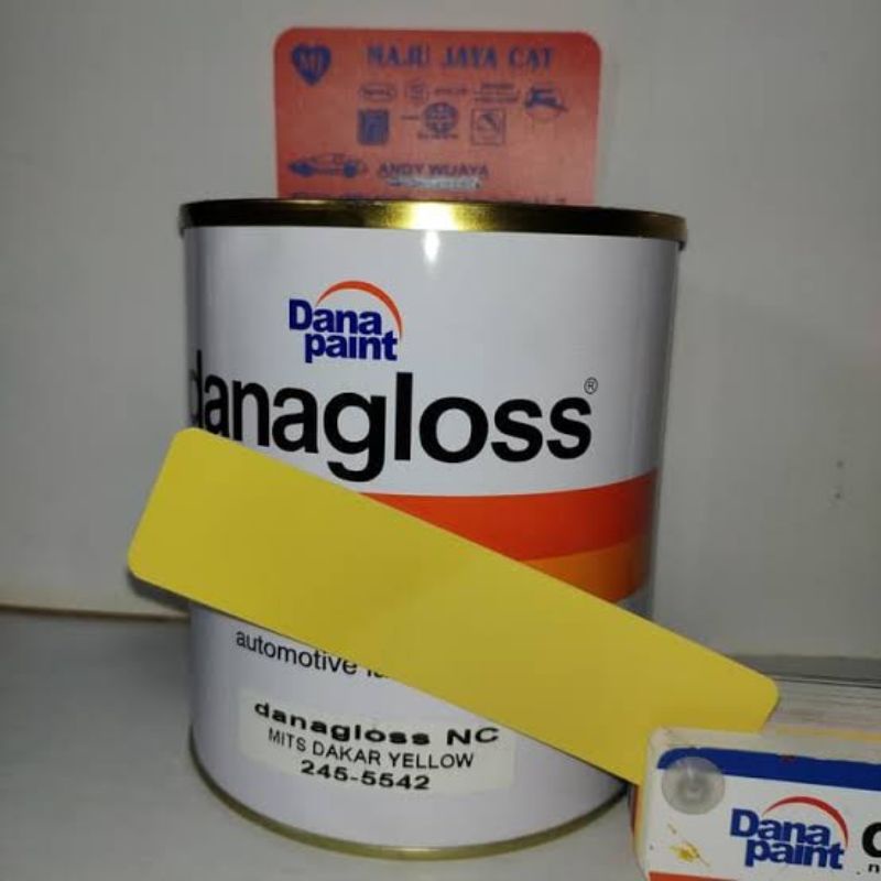 Jual Cat Danagloss Mits Dakar yellow Cat Original Cat Colt 1kg | Shopee ...