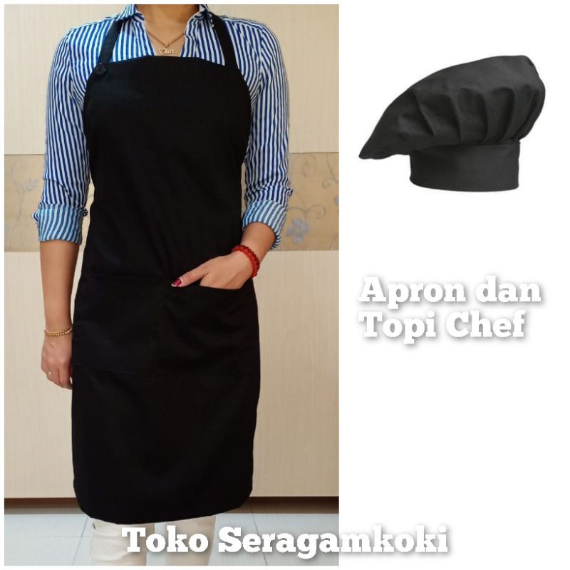 Jual Celemek Apron dan Topi Chef | Shopee Indonesia