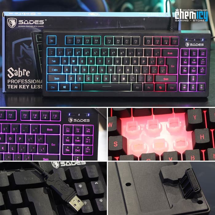 Jual Sades Sabre TKL RGB Gaming Keyboard | Shopee Indonesia