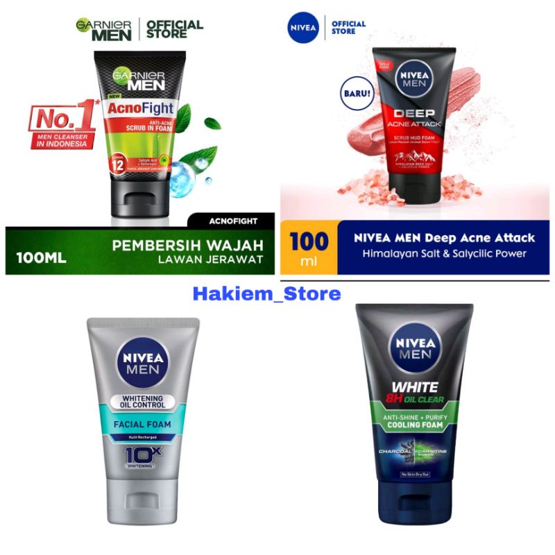 Jual NIVEA- Nivea Men Deep Acne Oil Clear 100 ml | Shopee Indonesia