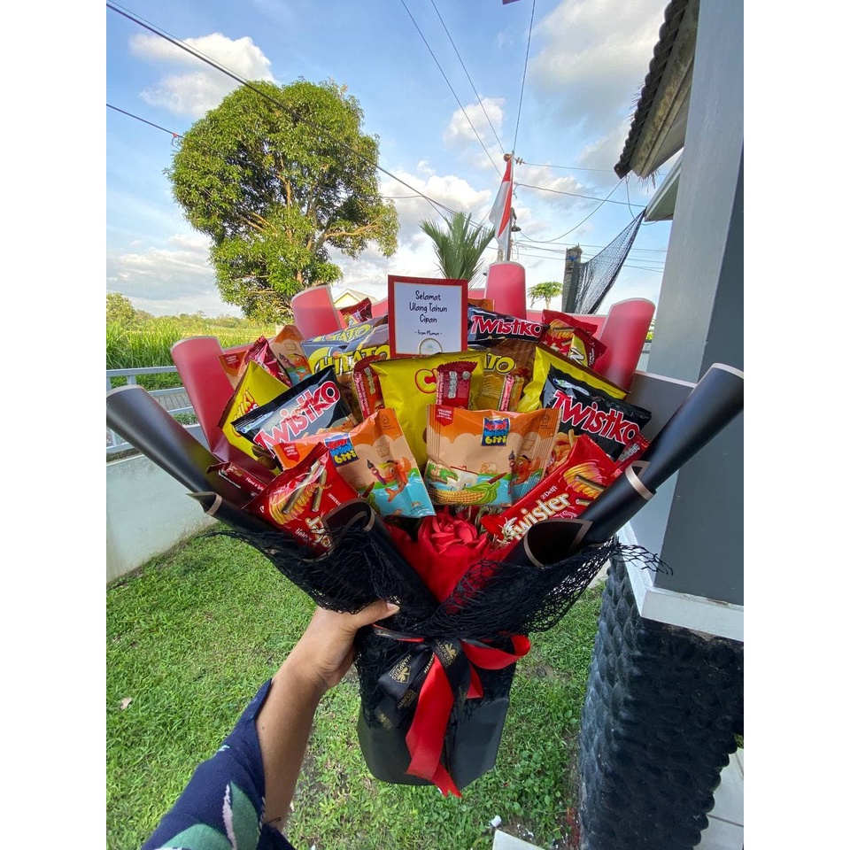 Jual Buket snack / Buket wisuda / buket snack murah / buket snack ulang ...