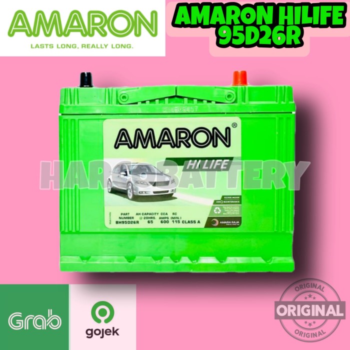 Jual AKI MOBIL TOYOTA NEW KIJANG NS70 / 95D26R AMARON HI LIFE AKI KERING | Shopee Indonesia