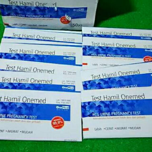 Jual Test kehamilan one med/test strip HCG onemed/onemed HCG urine ...