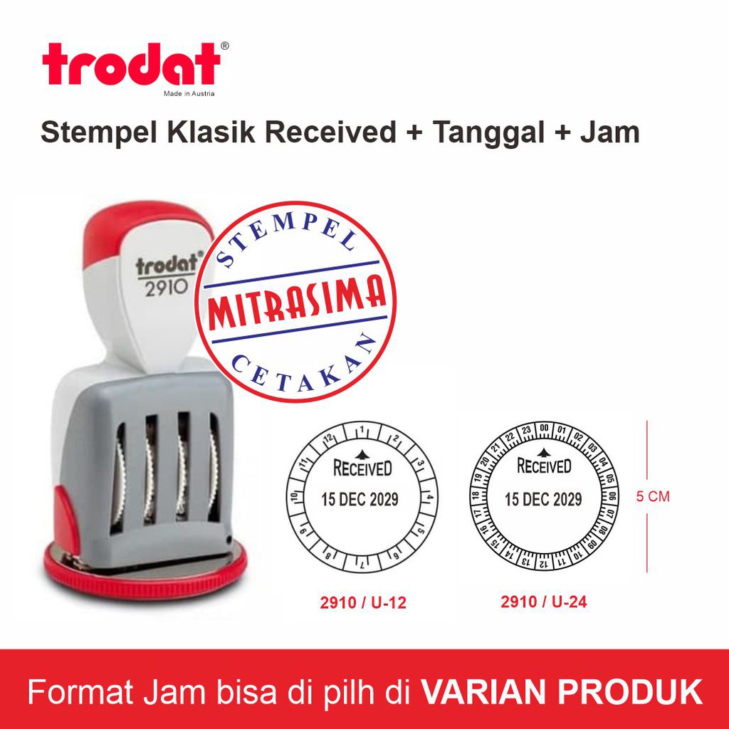 Jual Stempel Received dengan tanggal dan jam | Shopee Indonesia