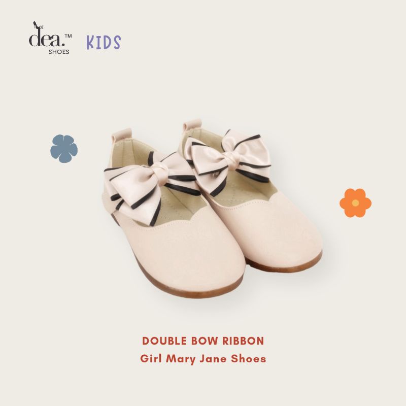 Jual DEA Kids Double Bow Ribbon 2103-203 Sepatu Anak Perempuan | Shopee ...