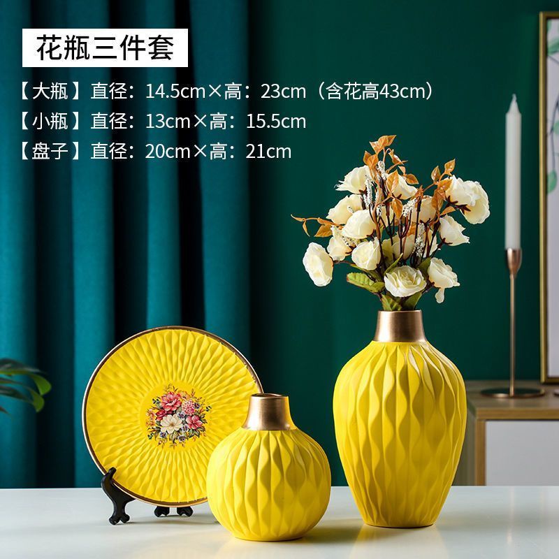 Jual 1SET VAS BUNGA IMPORT HIASAN PAJANGAN MEJA AESTHETIC SET BUNGA KERAMIK KRAMIK PORSELEN GUCI ...