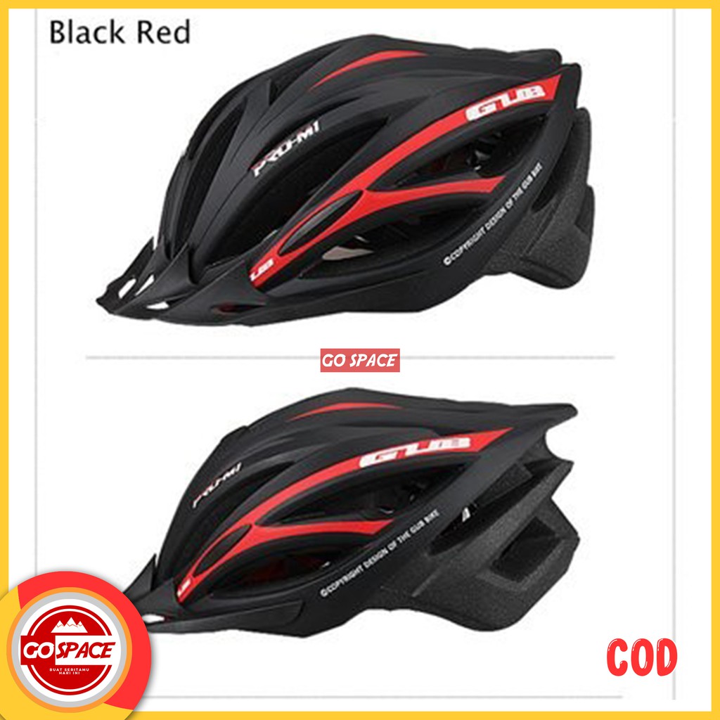 Jual HELM SEPEDA GUB M1 BLACK RED GARANSI ORIGINAL PRODUK helmet RB MTB ...