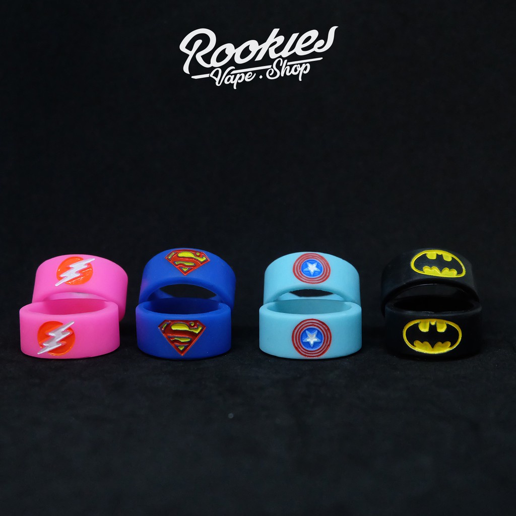 Jual Vape Band Super Hero Batman Superman Ring Rubber Superhero Ban ...