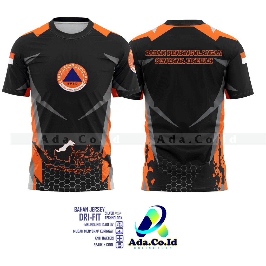 Jual Kaos jersey BPBD ( Badan penanggulangan bencana daerah ) model ...