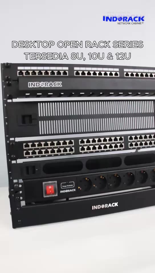 Jual DOR12 Desktop Open Rack 12U Depth 290mm INDORACK Rak Audio ...