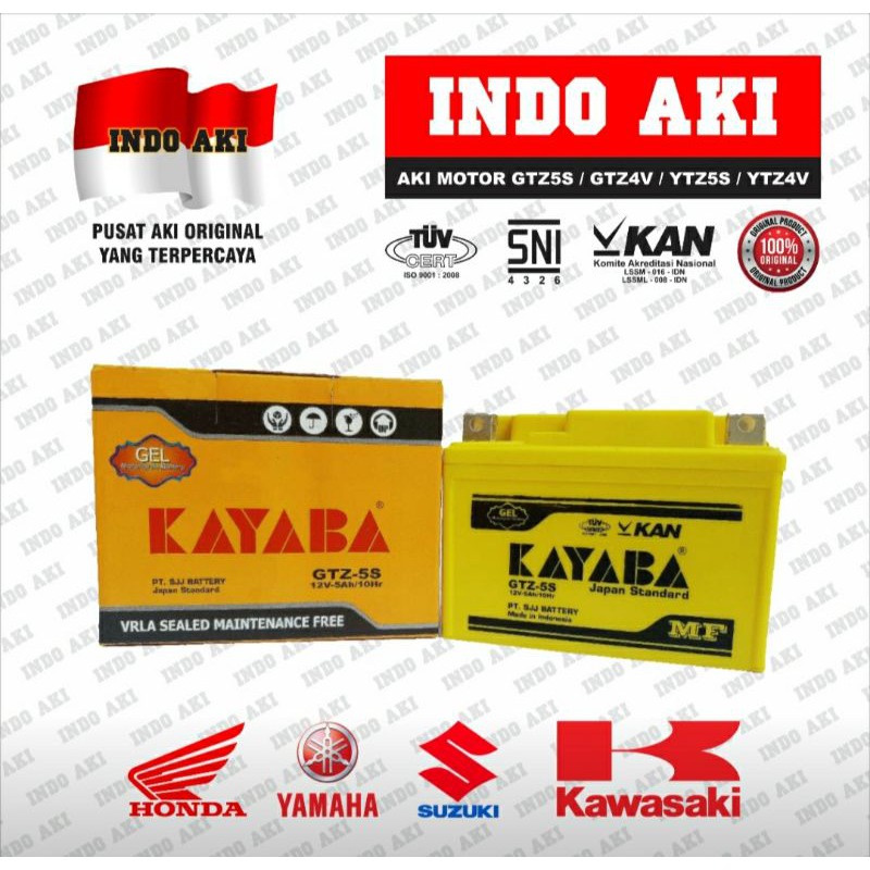 Jual Aki Motor Kering Accu MF HONDA Beat Revo Scoopy Vario 110 Supra X ...