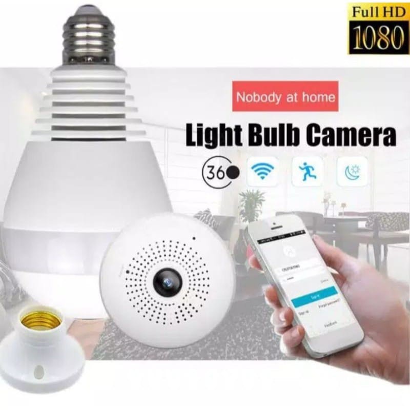 Jual Lampu Bohlam Kamera CCTV Wifi Light Bulb Camera | Shopee Indonesia