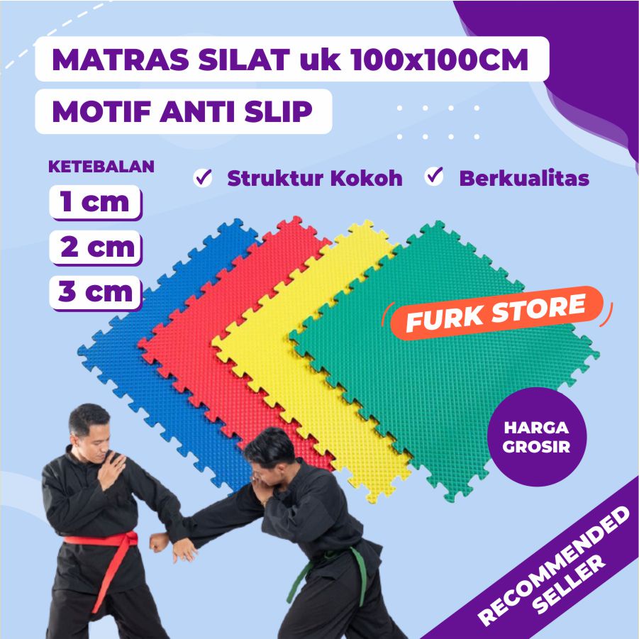 Jual Matras Silat 100x100cm EVA01 [ANTI SLIP] - Matras Silat Puzzle ...