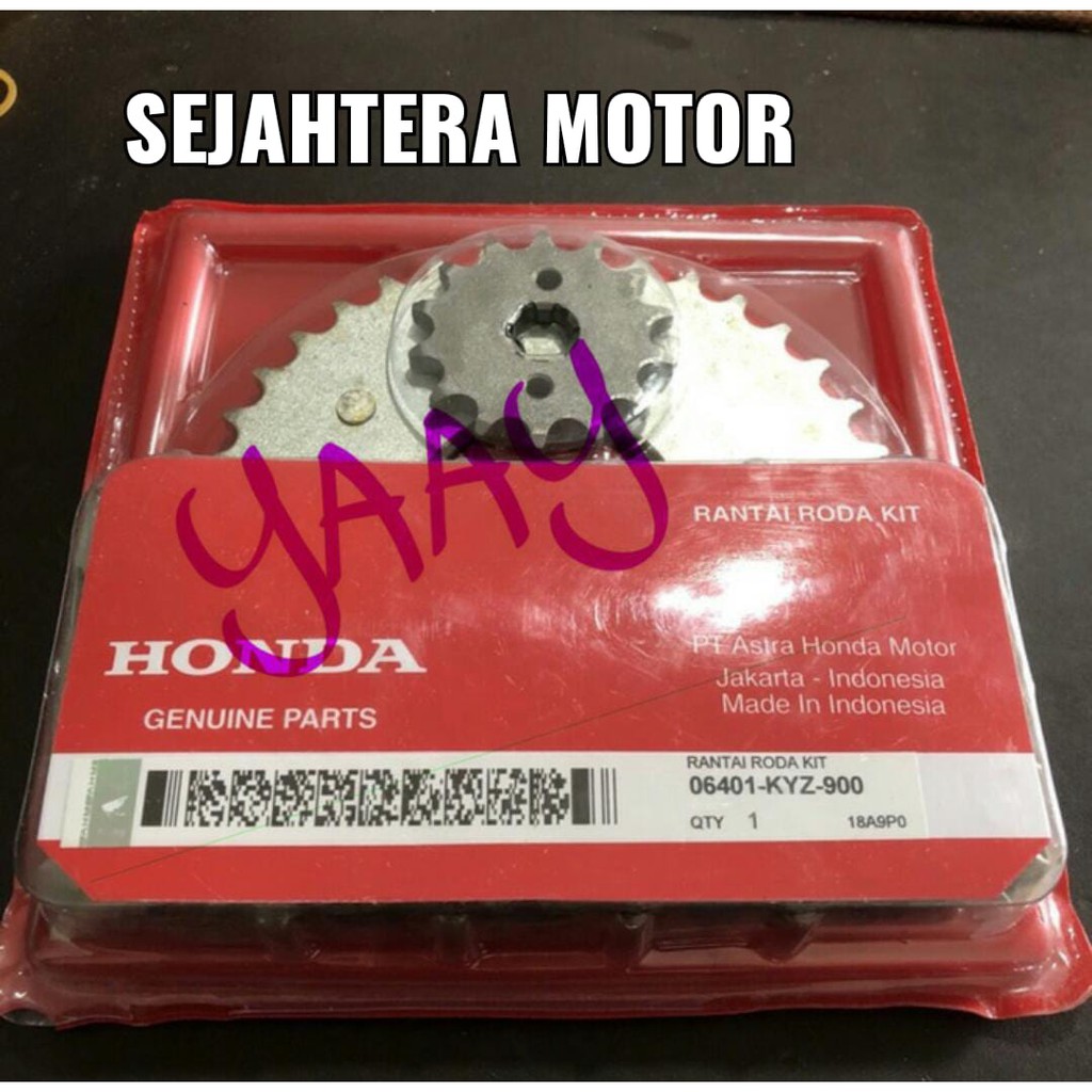Jual Gear Set Drive Chain Kit Honda Supra X 125 KYZ ( Sejahtera - 764 ...