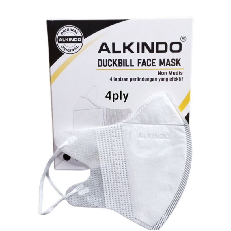 Jual MASKER DUCKBILL ALKINDO 4PLY EMBOS ISI 50 PCS FACEMASK PREMIUM | Shopee Indonesia