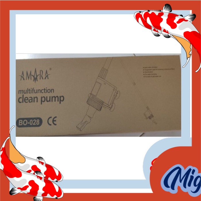 Jual Pembersih penguras air aquarium multifuction clean pump AMARA BO 028 | Shopee Indonesia