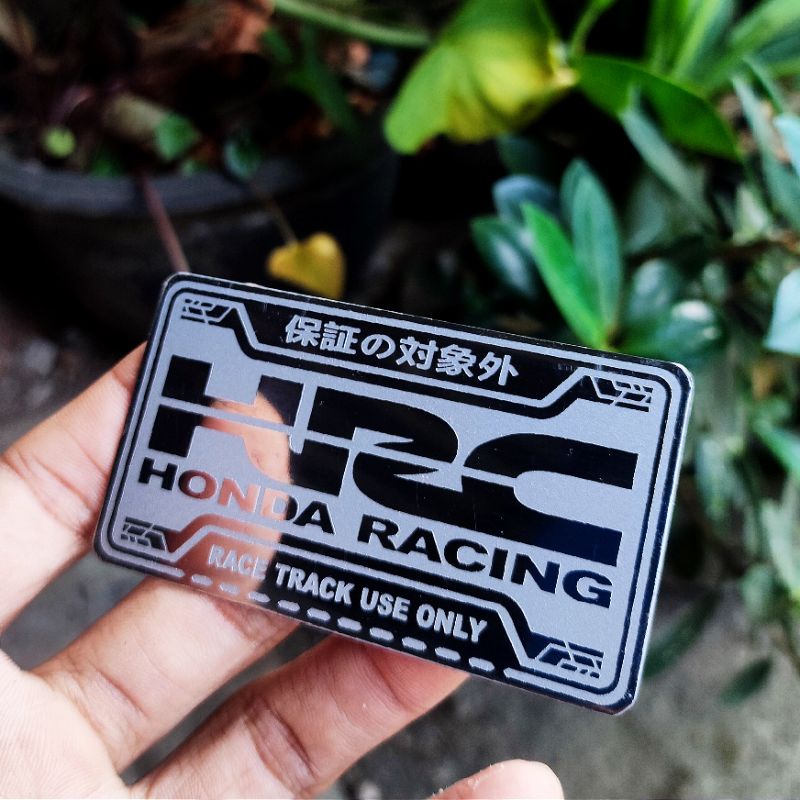 Jual Emblem Stainless HRC Japan Hugger Spakbor kolong | Shopee Indonesia