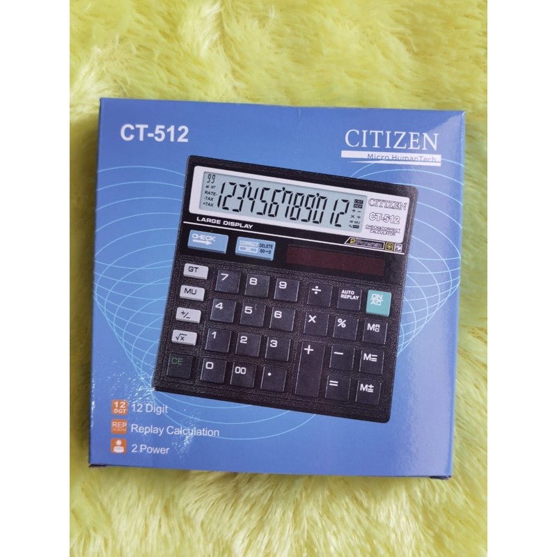 Jual kalkulator citizen 12 digit ct 512 | Shopee Indonesia