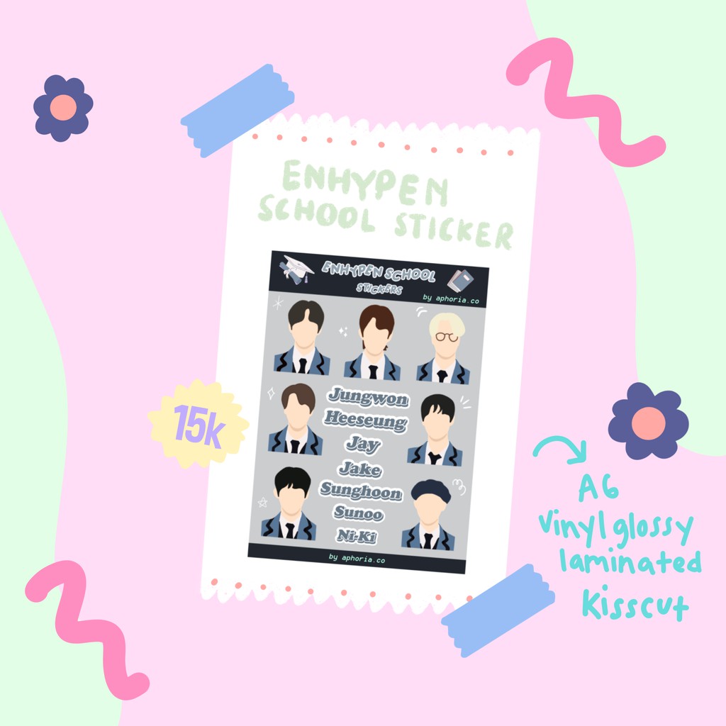 Jual ENHYPEN School Sticker | Shopee Indonesia