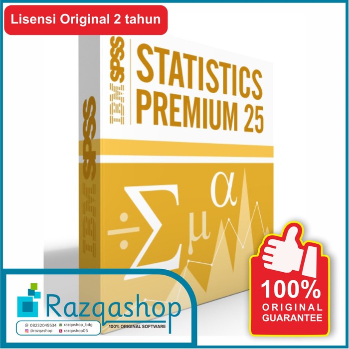 Jual IBM SPSS Statistics Grad Pack 25 PREMIUM- 2 TAHUN license (2 ...
