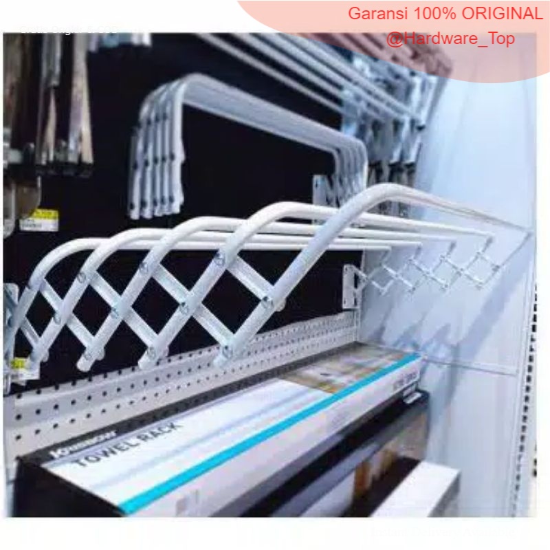 Jual WALL TOWEL RACK KRISBOW 60CM 100CM - GANTUNGAN JEMURAN DINDING ...