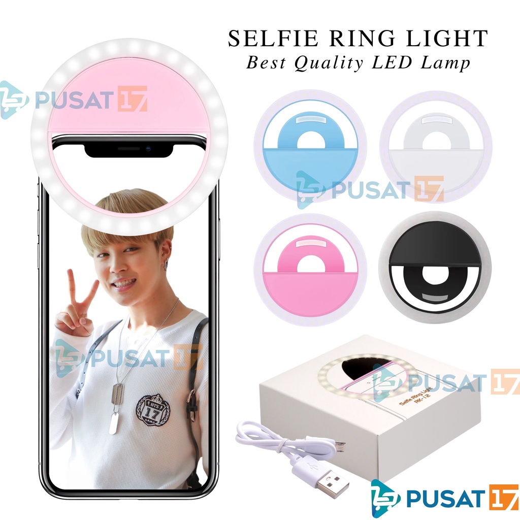 Jual PUSAT17 RING LIGHT SELFIE LED LAMP / LAMPU SELFIE BULAT UNTUK ...