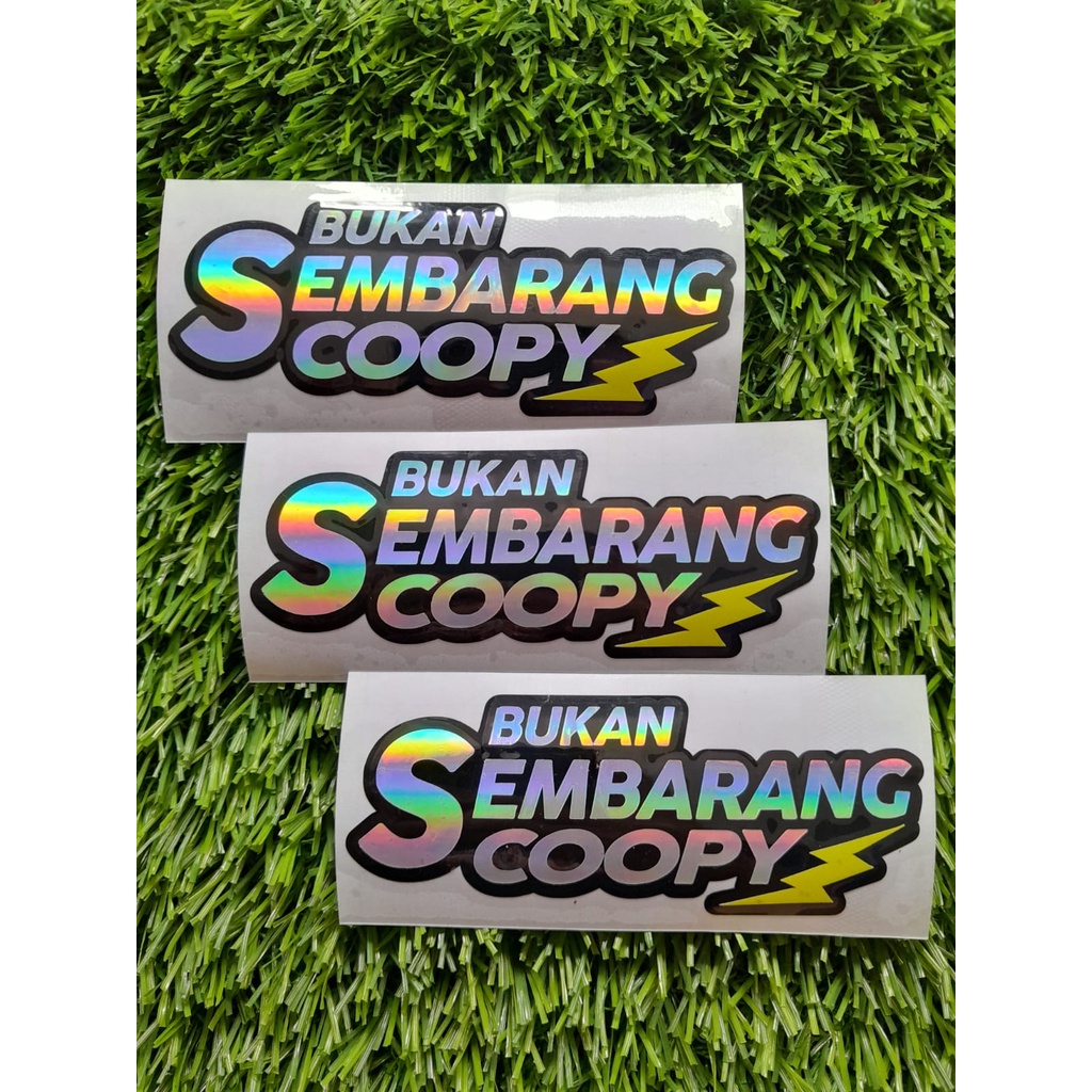 Jual stiker BUKAN SEMBARANG SCOOPY sticker motor scoopy keren viral ...