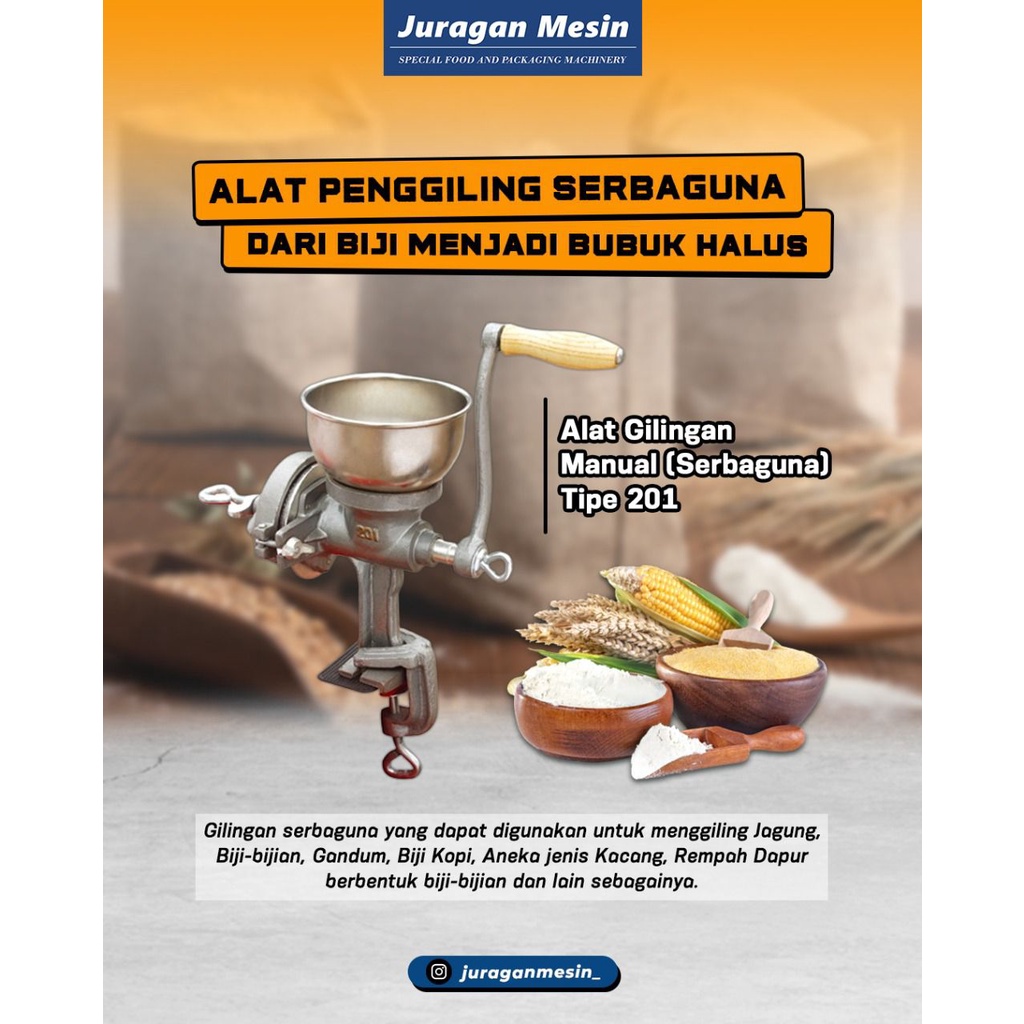 Jual NEW!! ALAT GILING SERBAGUNA Alat Gilingan Jagung Manual Giling ...