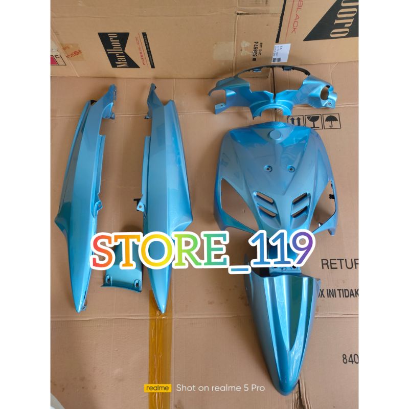 Jual BODY HALUS FULL SET MIO SPORTY BIRU TELOR ASIN/BIRU MUDA POLOS ...