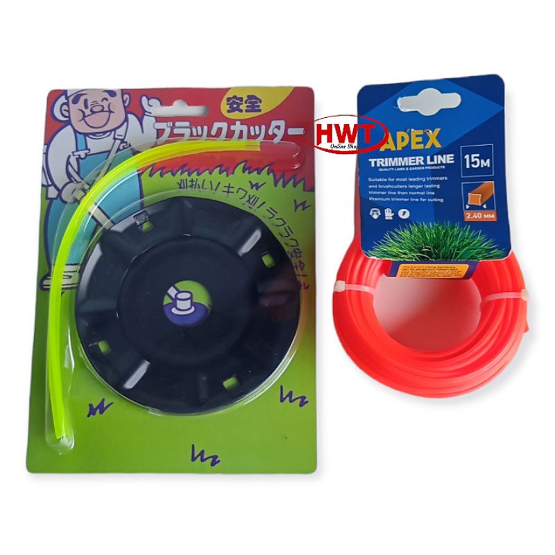 Jual Paket Pisau Senar Mesin Potong Rumput + Tali Senar 15 M | Shopee ...