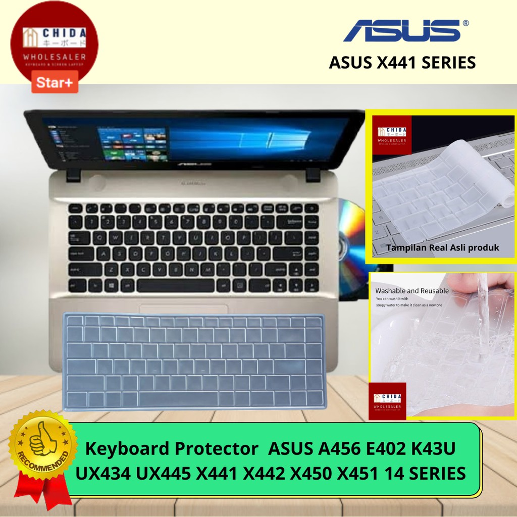 Jual Keyboard Protector ASUS A456 E402 K43U UX434 UX445 X441 X442 X450 X451 K40 14 SERIES ...